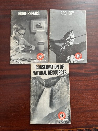 Vintage Boy Scouts BSA Merit Badge Books 60’s-70’s LOT OF 3 Archery ...