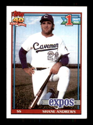 1991 Baseball Topps Shane Andrews Montreal Expos #74 FRDP RC | eBay