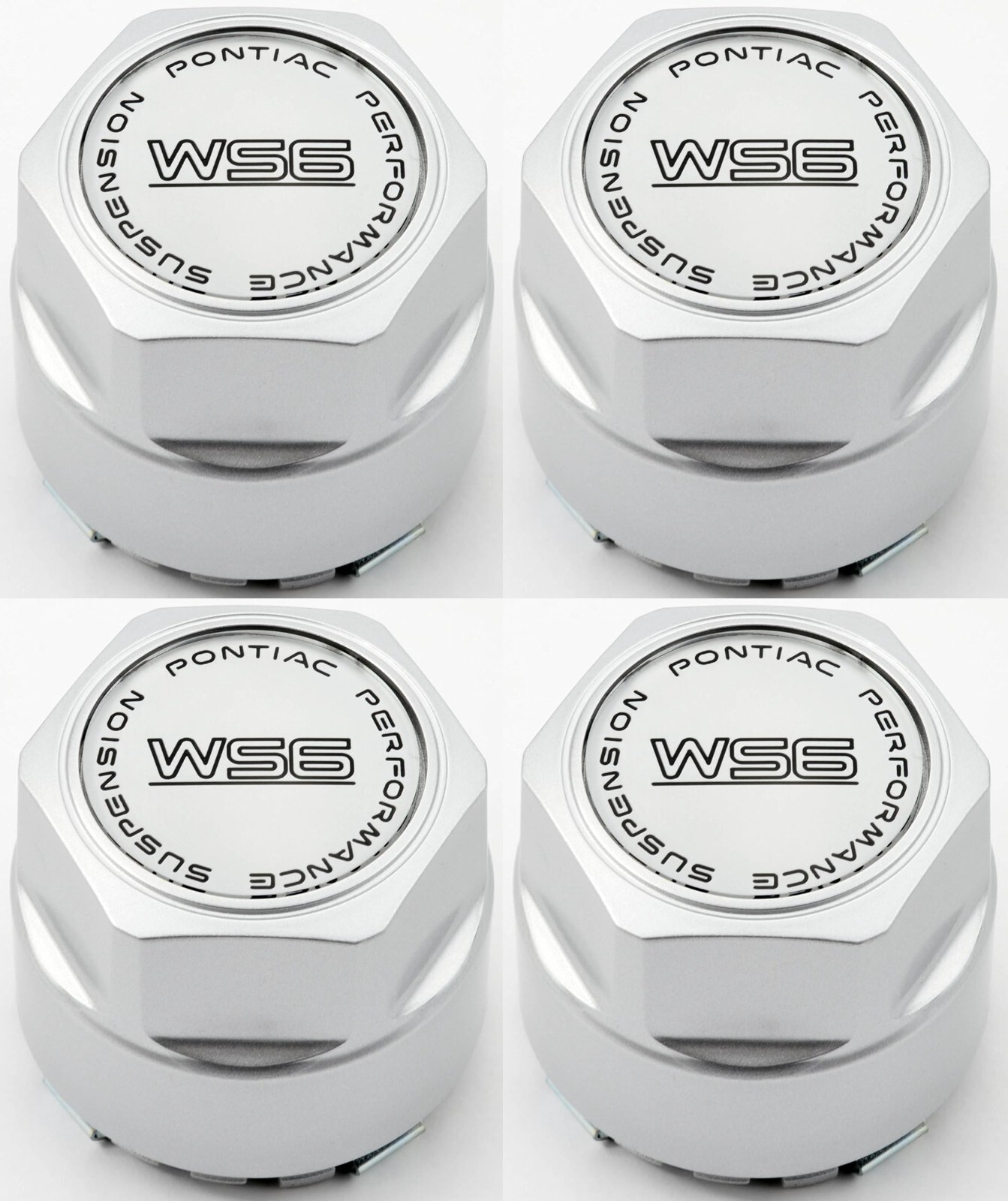 1987-92 Firebird WS6 Silver Wheel Center Cap Set of 4 New Reproduction ...
