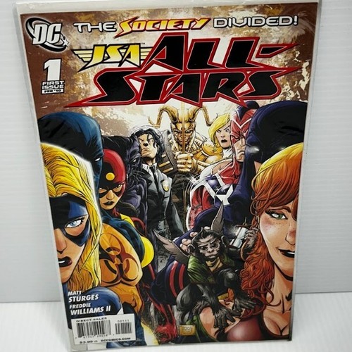 DC Comics February 2010 JSA All-Stars #1 Fist Issue The Society Divided Colored | eBay
