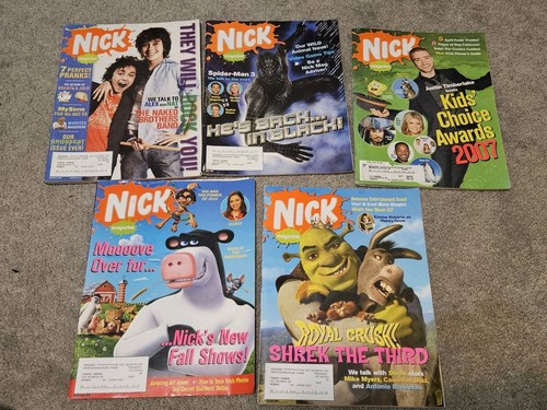 Lot of 5 Nickelodeon Nick Magazines 2007 | eBay