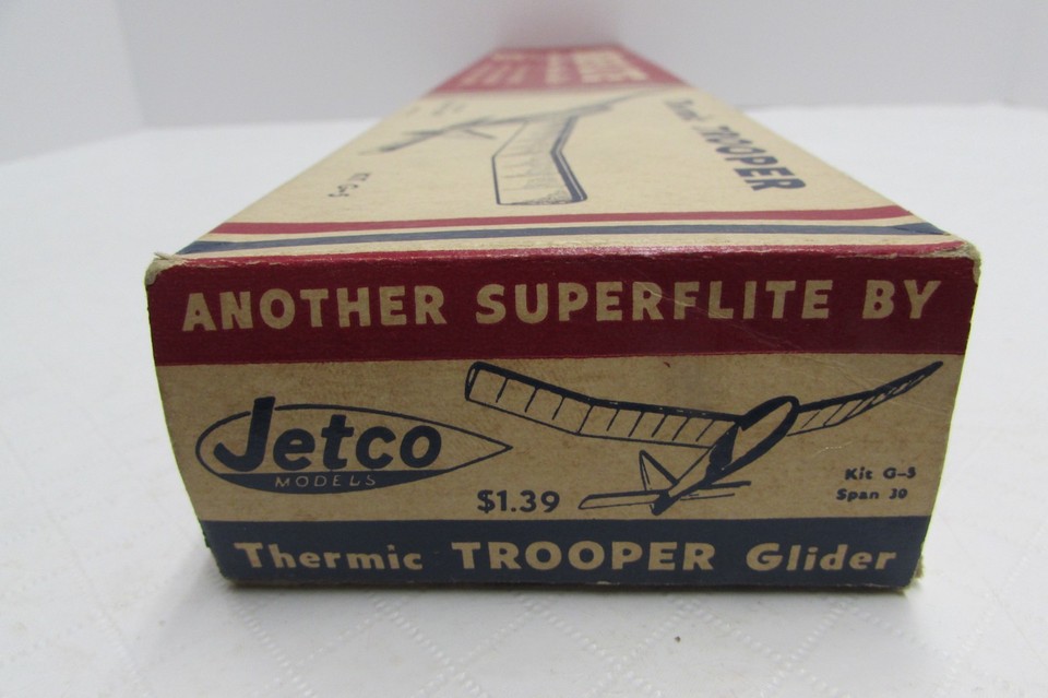 JETCO MODELS (Vintage) SUPERFLITE Thermic Trooper Airplane Model Kit G ...
