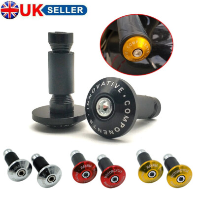 Universal Bar Ends Motorcycle Motorbike Handlebar End Cap Plugs Weights ...