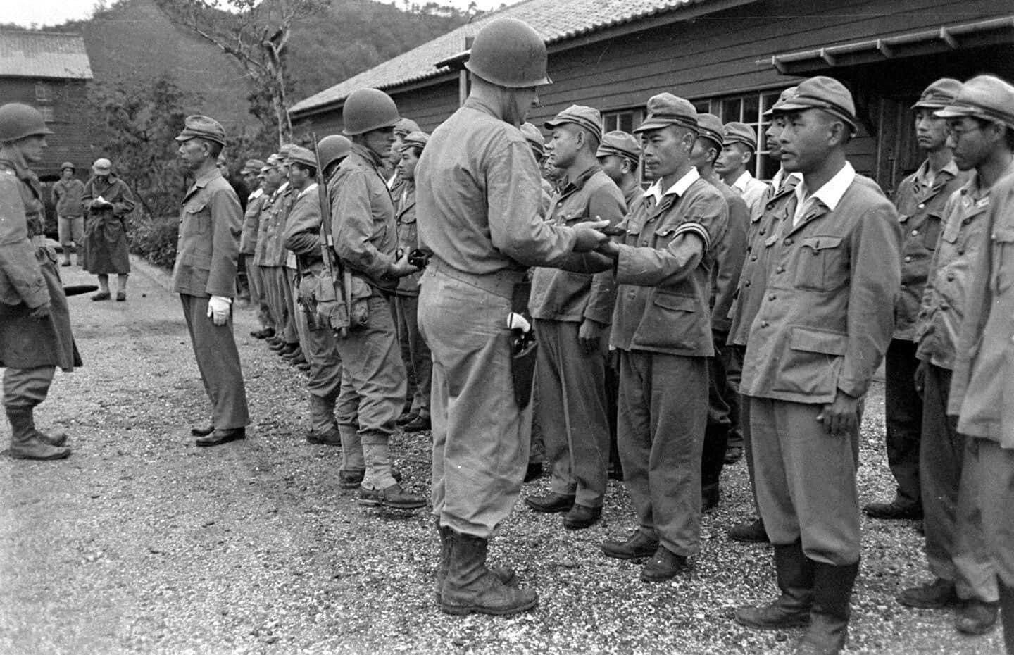 WW2 WWII Photo World War Two /Japanese Personnel Surrender at Honshu ...