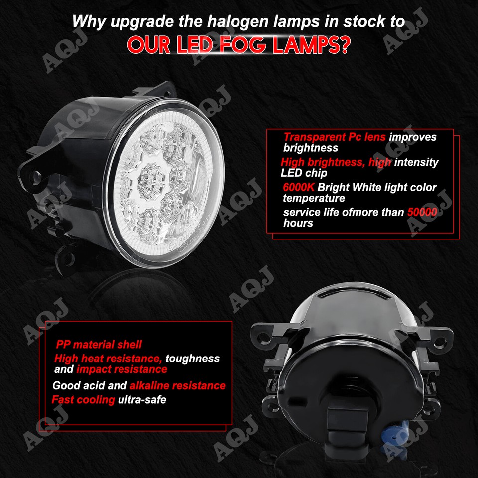 LED Front Bumper Fog Lights Lamp Left & Right Side For Honda Ridgeline ...