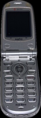 Sanyo SCP-8100 (Sprint) Silver Flip Phone Dual Band TURNS ON | eBay