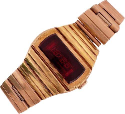 Vintage Hamilton QED Men's Digital LED Wristwatch Pulsar P2 w JB Band ...