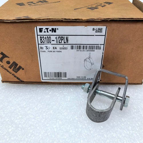 Lot Of 30 Eaton B-Line SLIDE-RITE™ B3100-1/2PLN Standard Pipe Clevis ...