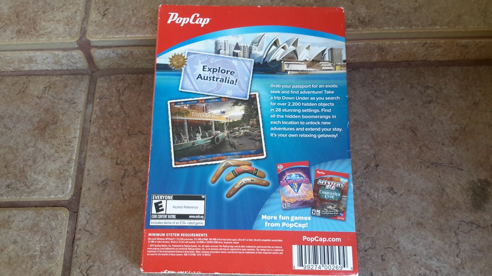Vacation Quest: Australia (PC) New sealed. Hidden object, puzzle ...