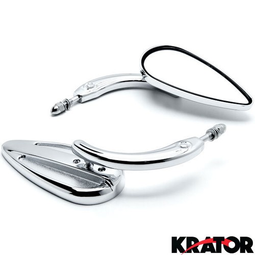 Mirrors Teardrop Chrome For Harley Davidson Softail Night Train Deluxe ...
