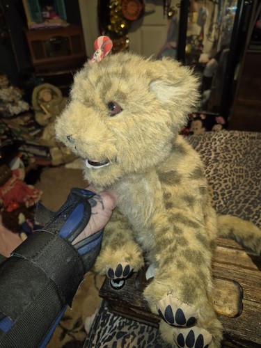 WowWee Alive Lion Tiger Cub 2007 Plush Robotic Toy Lifelike Sounds ...