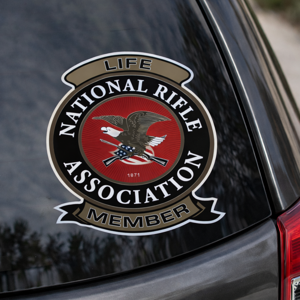 NRA Life Member Logo Guns Decal Replica 10.0" Stickers | Oracal ...