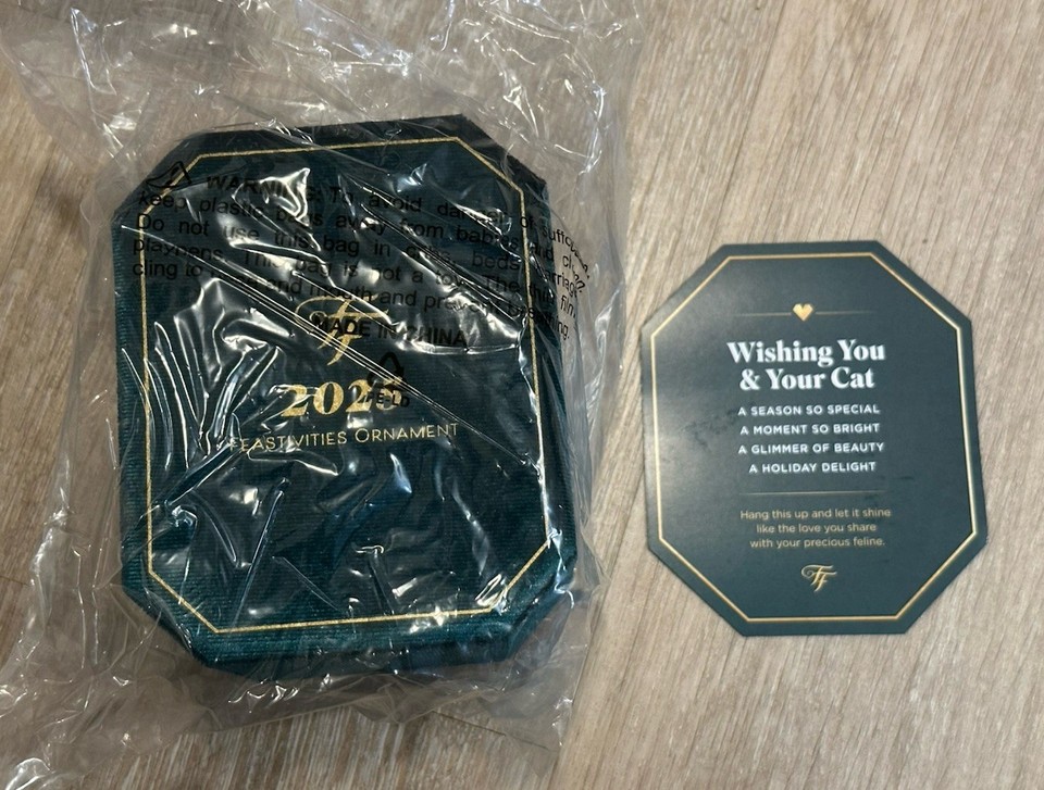 Fancy Feast 2025 Feastivities Cat Holiday Christmas Ornament Limited ...