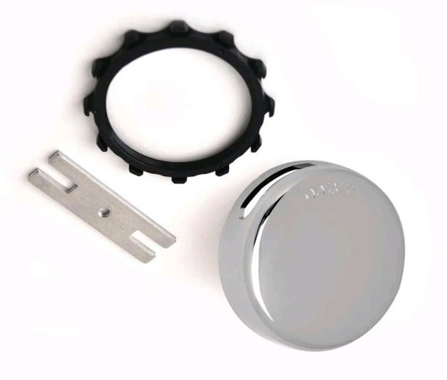 Watco Innovator Snap-on Bathtub Overflow Plate Kit in Chrome Plated for ...