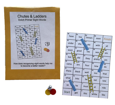 Teacher Depot Phonics Resource Game Dolch Primer Sight Word Chutes ...