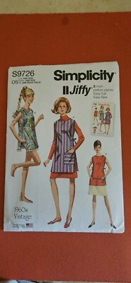 UNCUT SIMPLICITY JIFFYSMOCK PATTERN S9726 NIP (1960'S) | eBay