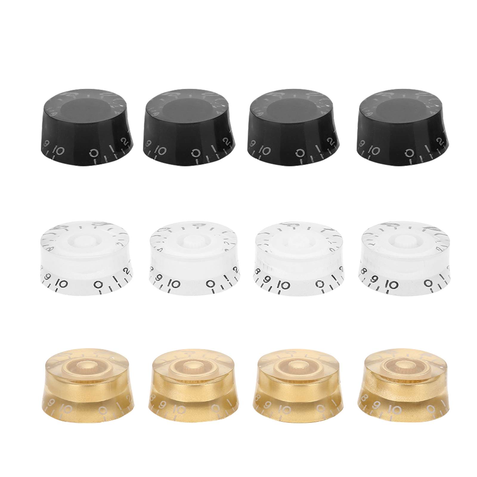 4pcs Guitar Tone Speed Volume Control Knobs Replacement For (Black) HPT ...