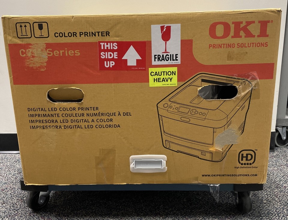 OKI C711WT Digital White Toner Transfer Printer New Open Box T Shirt ...