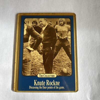 Knute Rockne Collectors Card In Hard Plastic Case | eBay