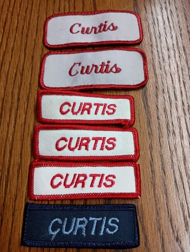 Curtis Name Tag Vintage Patches (Lot of 6) | eBay