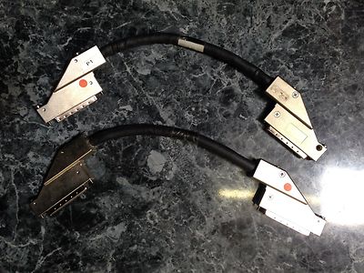 LOT OF 2 Quantum 6351510-01 REV B SCSI Cables, 68-68 PIN 90 Degree ...