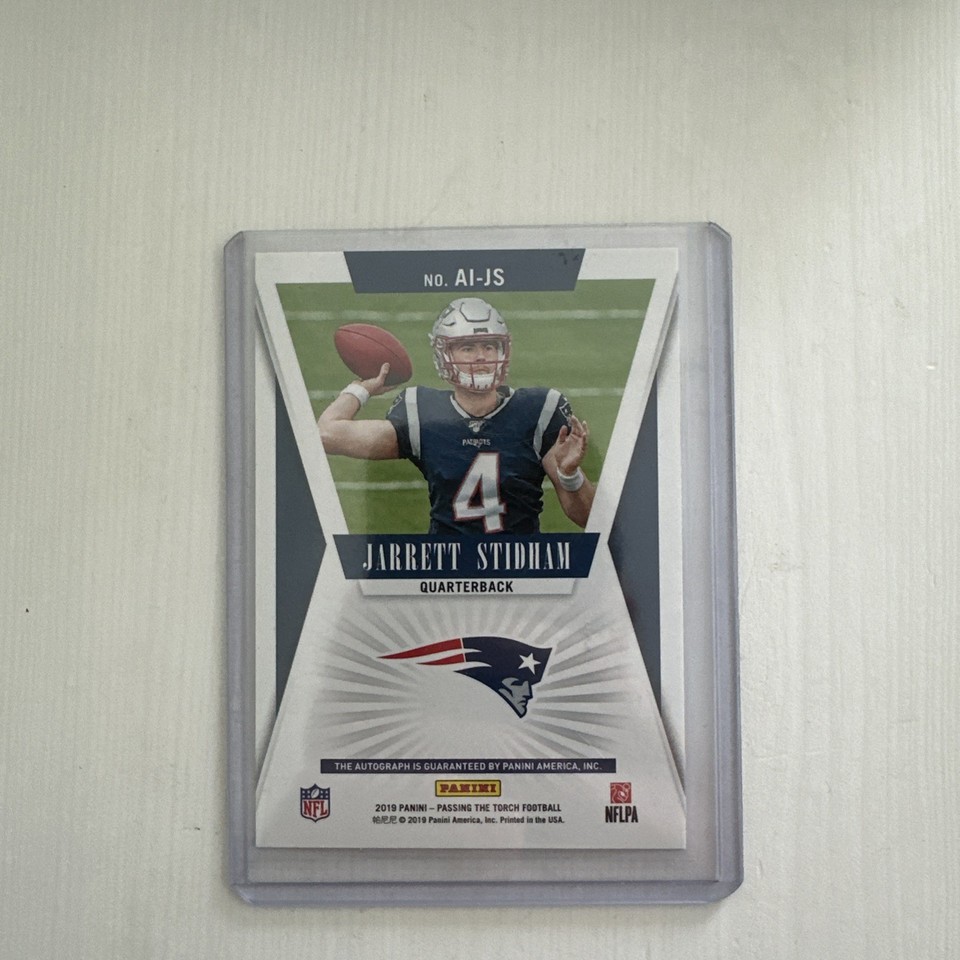 Jarrett Stidham 2019 Passing the Torch Apprentice Ink Auto /99 Rookie ...