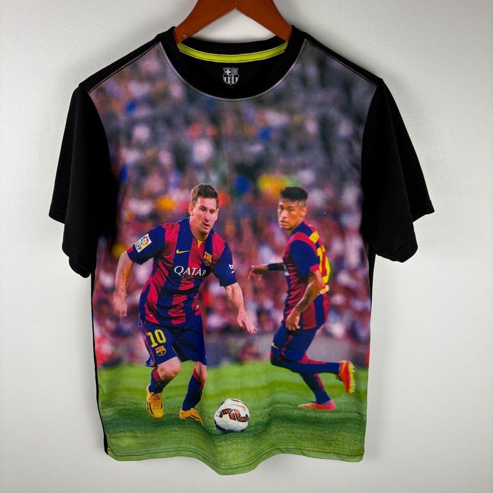 FC Barcelona Messi Neymar Soccer Jersey T-Shirt Official Merchandise M ...