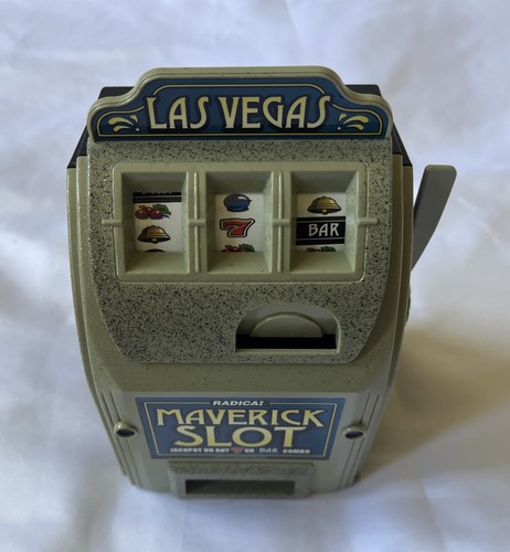 6 1/2” Tall Maverick Toy Slot Machine Bank Las Vegas Radica NEW | eBay