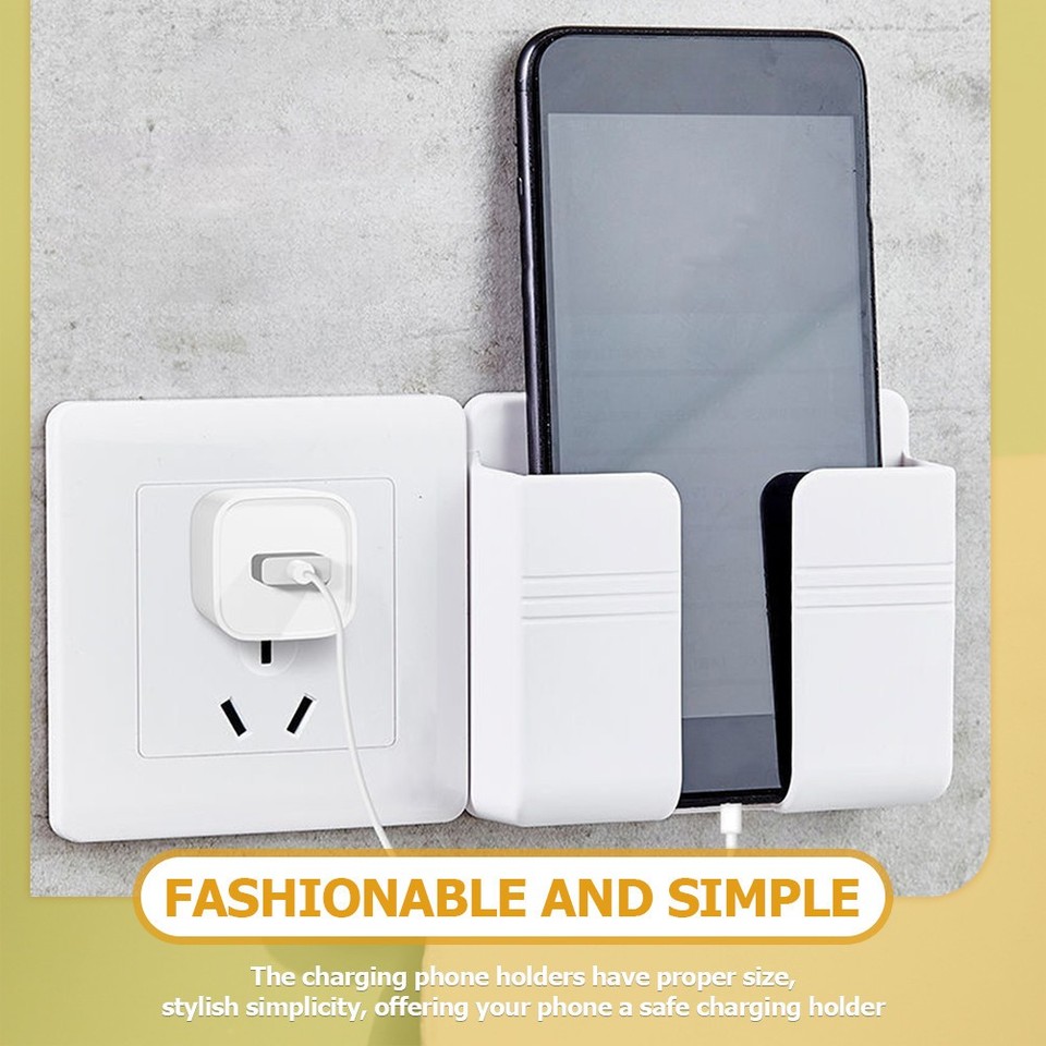 6pcs Wall-mounted Phone Brackets Phone Charging Wall Holder for Bedroom ...