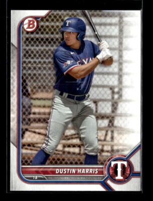 2022 Bowman Draft Paper Dustin Harris Texas Rangers #BD-41 5 Card Lot ...