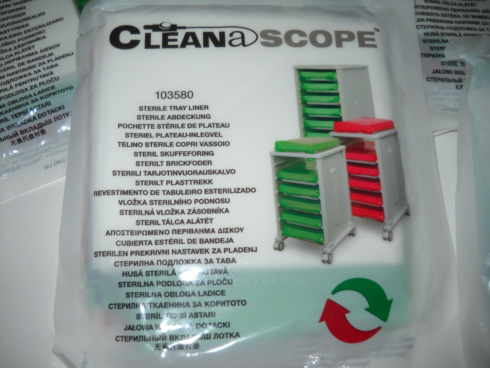 CleanaScope 103580 Sterile Tray Liners, 09/2022, NEW Lot of 10 pkgs ...