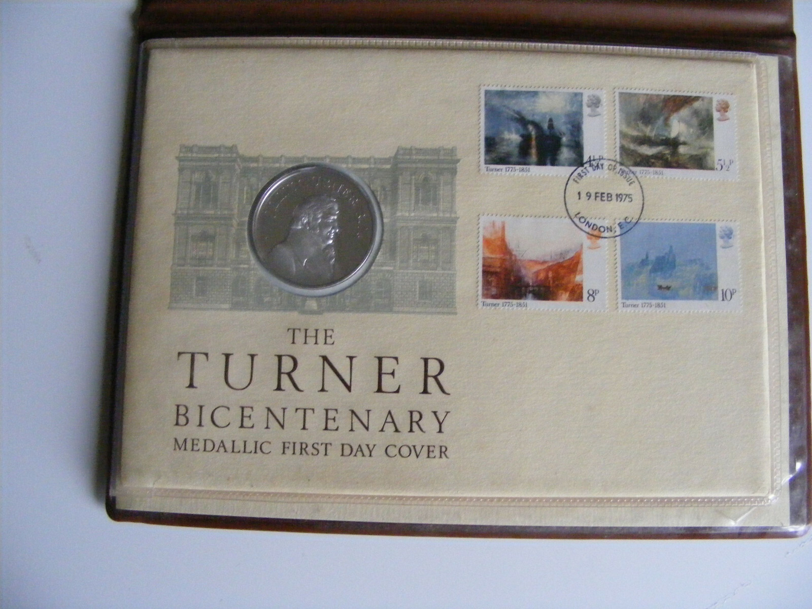 Turner Bicentenary Coin Silver Hallmarked Proof;& Medallic First Day ...