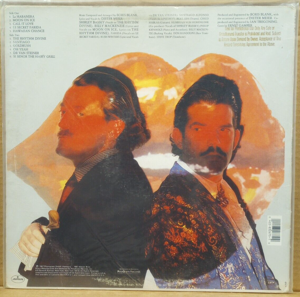 Yello: One Second - US 1987 Mercury LP (promo) | eBay