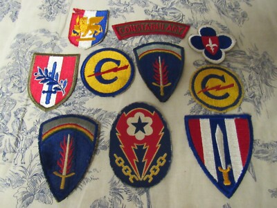 (10) Vtg. WWII & Post US Army European Occupation Forces, 3 Theater ...