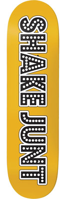Shake Junt Stretch Yellow 8.5in x 32in Skateboard Deck | eBay