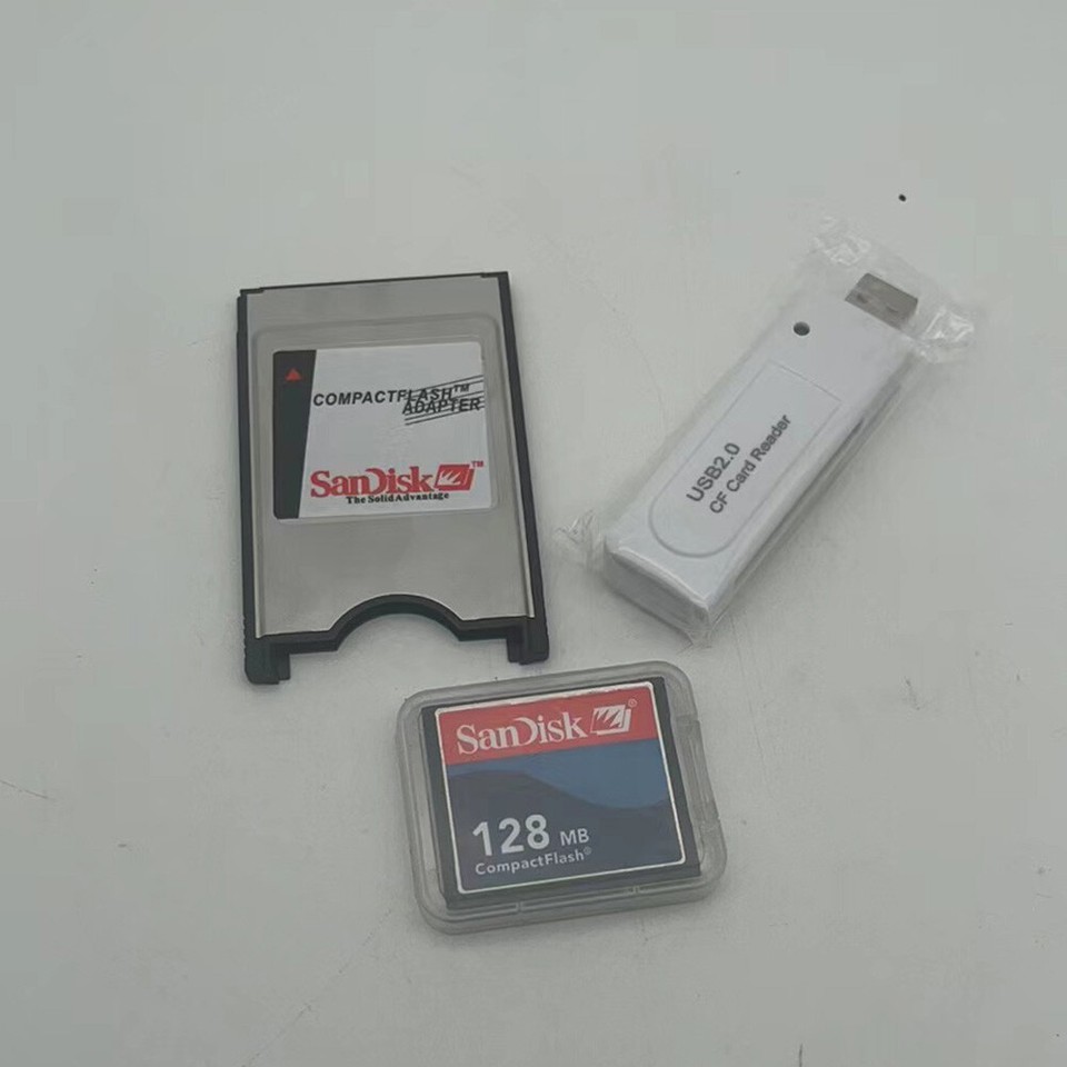 128MB/256/512/1G/2G CNC CF Compact Flash card+CF-PCMCIA Adapter+SSK ...