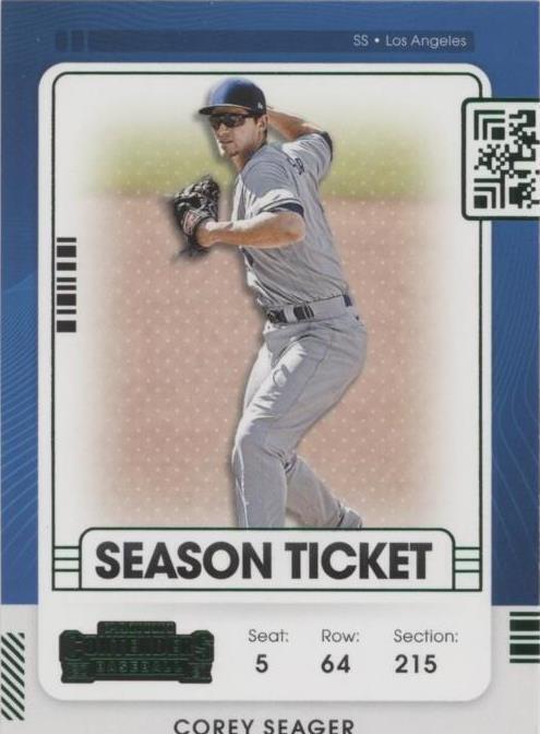 2021 Panini Contenders - Corey Seager #5 Green Ticket for sale online ...