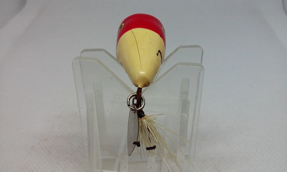 Vtg WEBER W-1 Popper Red Head 1" Topwater/Surface Ultra lt Fly rod ...