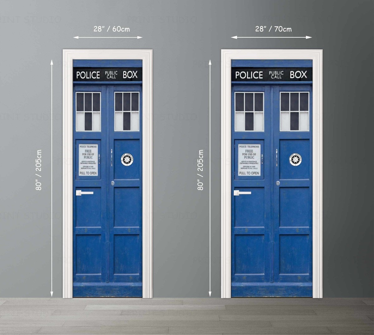 Tardis Door Decal