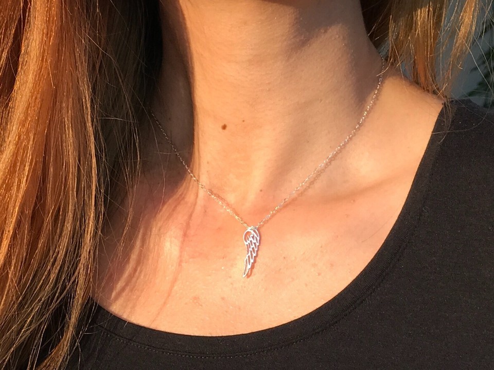 Sterling Silver Angel Wing Choker/Necklace. Great Bridesmaids ...