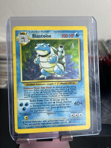 Blastoise 2/102 Holo Unlimited Holo Rare - 1999 Pokémon TCG Base Set ...