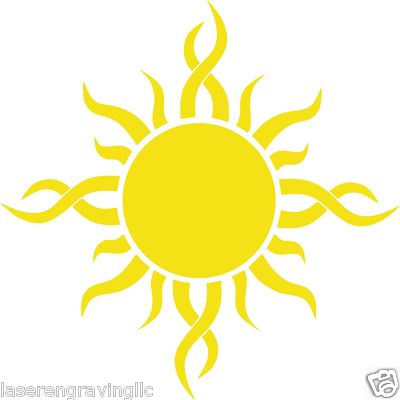 Sun Vinyl Decal Car Bumper Tribal Sun Sticker Window Wall Art Laptop ...