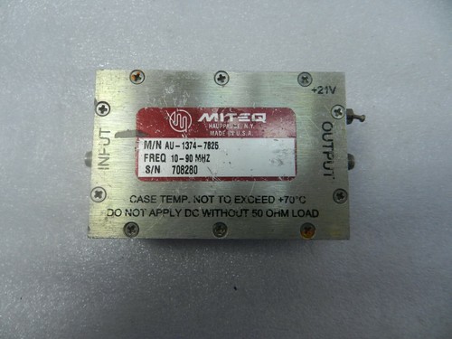 Miteq Power Amplifier 10mhz-90mhz au-1374-7825 | eBay