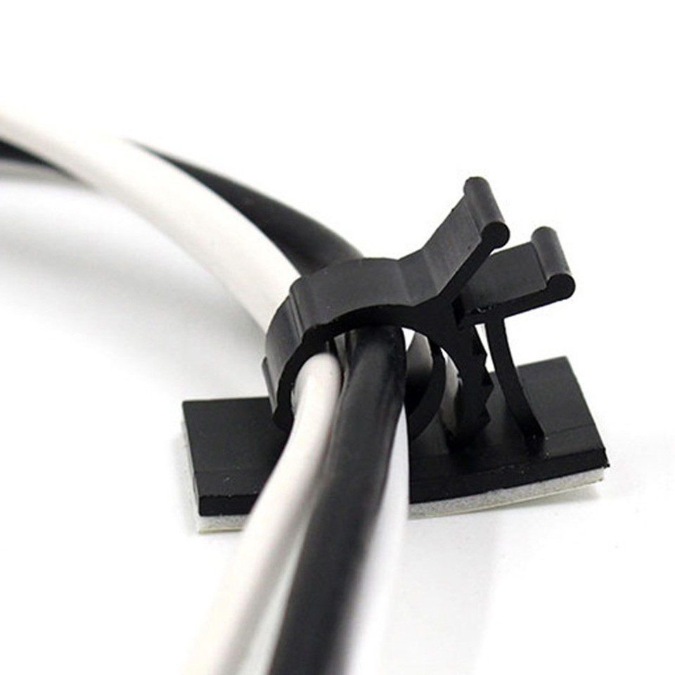 20pcs Adjustable Wiring Fixture Adhesive Wire Clip Paste Fixing Seat ...