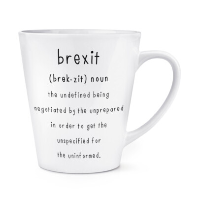 Brexit The Undefined 12oz Latte Mug Cup Funny Political Joke Britain ...