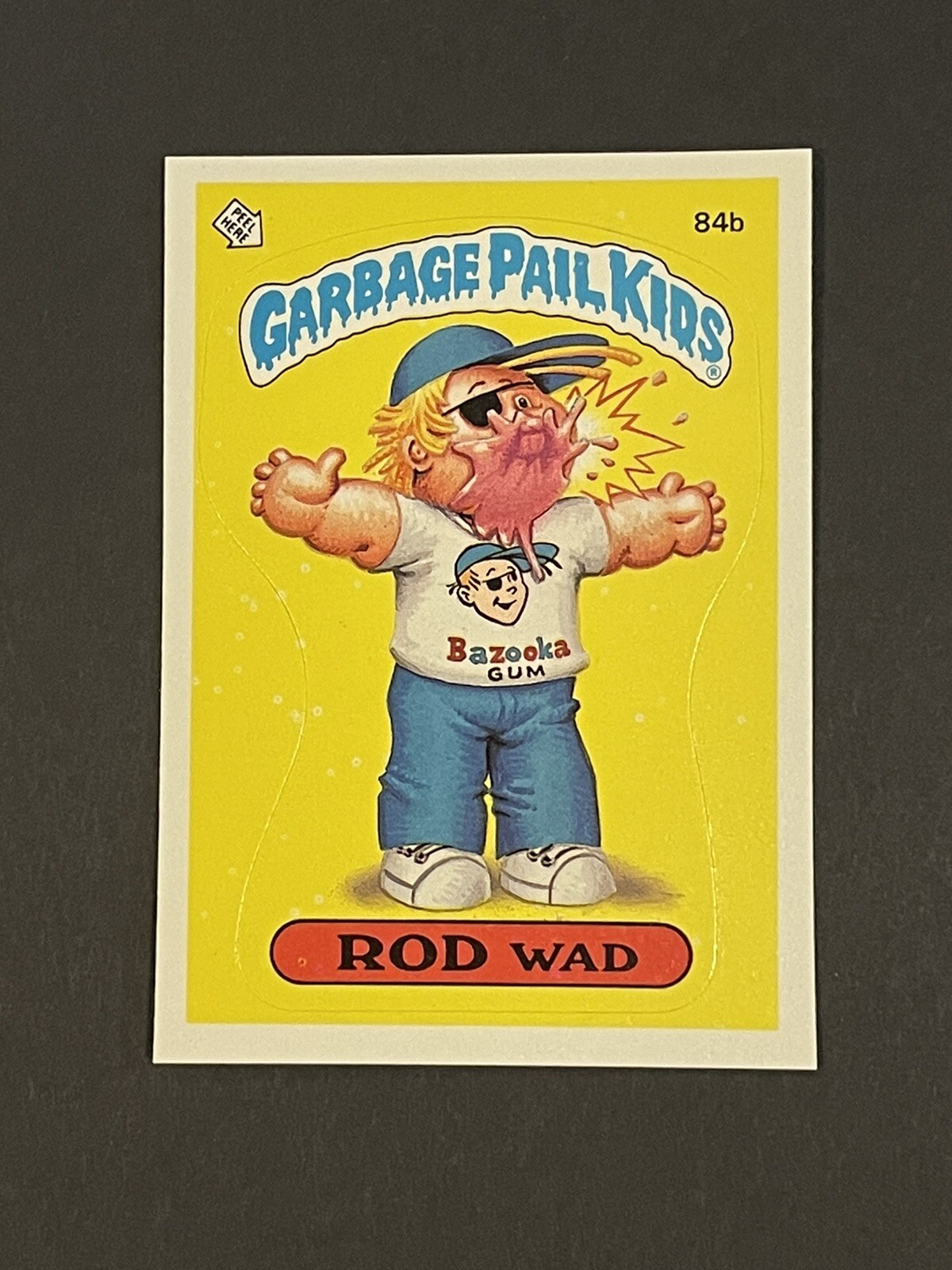 1986 Garbage Pail Kids Series 3 Trading Card Principal Back #84b ROD ...