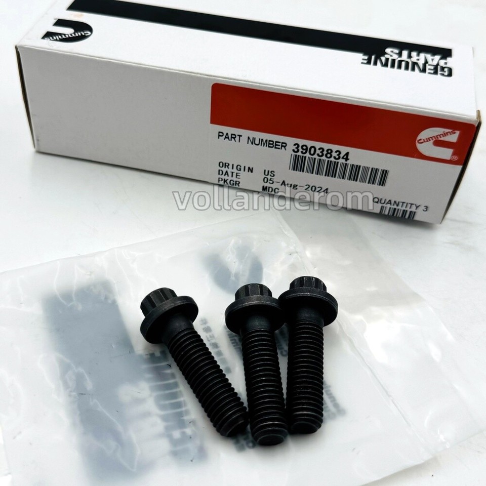 New 3Pcs 3903834 Starter Mounting Bolts Fits For 1994-2007 Dodge 5.9L ...