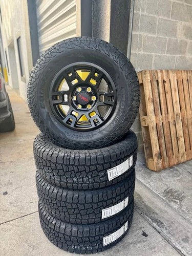 17x9 TOYOTA TRD MATTE BLACK WHEELS RIM COOPER AT TIRES TACOMA 4RUNNER ...