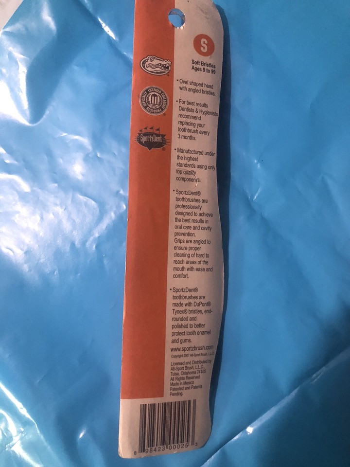 University Of Florida Gators Collectible Toothbrush Soft 2007 Nib | eBay