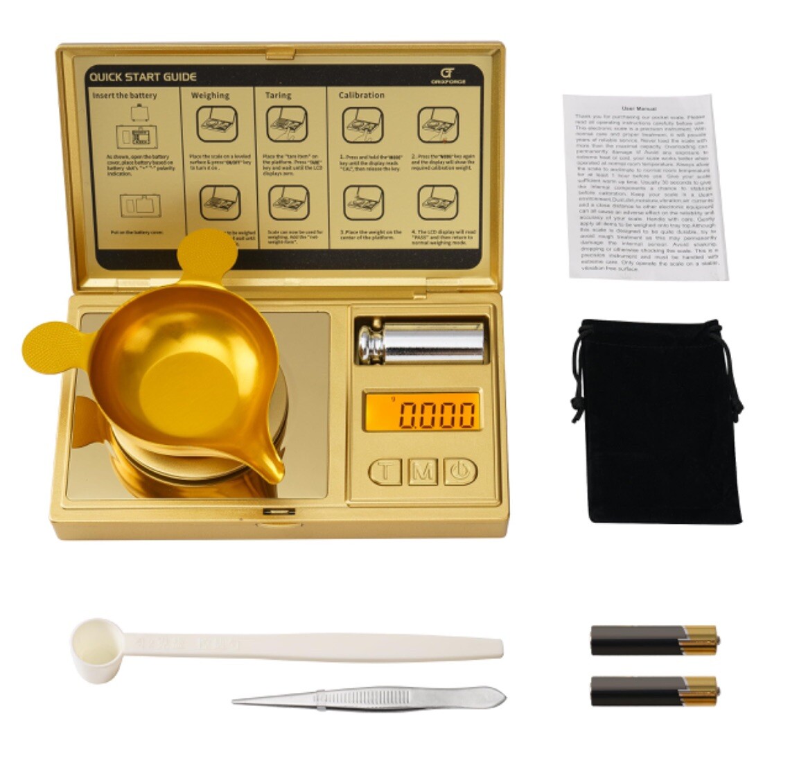 ORIXFORCE High Precisión Pocket Scale 50g/0.001g jewelry, Powder, Weed ...